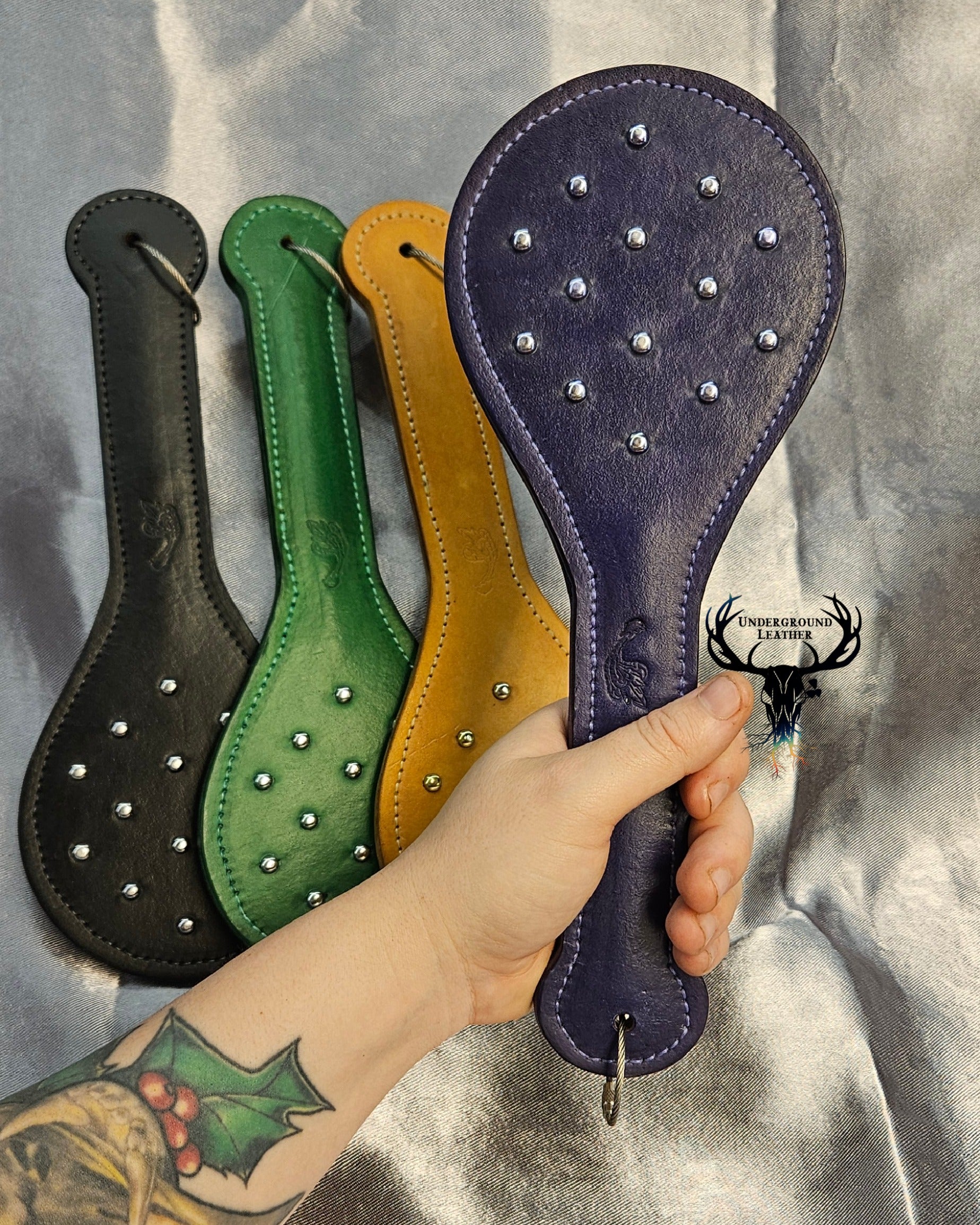 Studded Spanking Paddle – Underground Leather